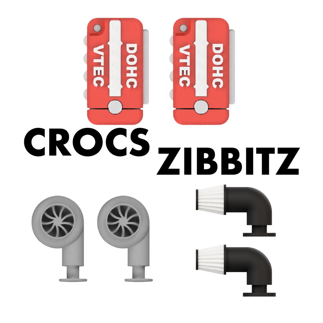 3D Honda VTEC Engine Crocs Zibbitz - TurboSquid 2229872
