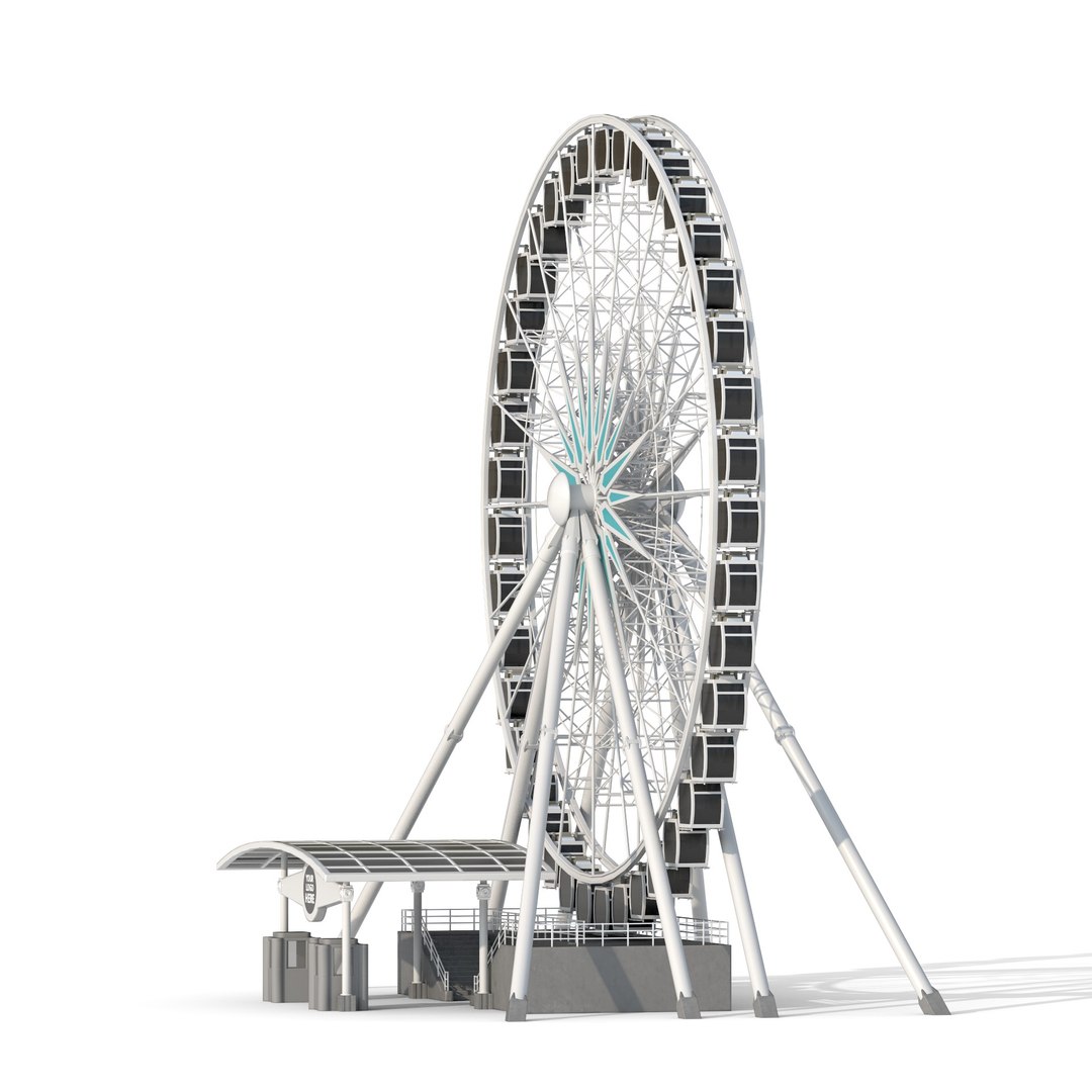 3D Sky Wheel Model - TurboSquid 2275250