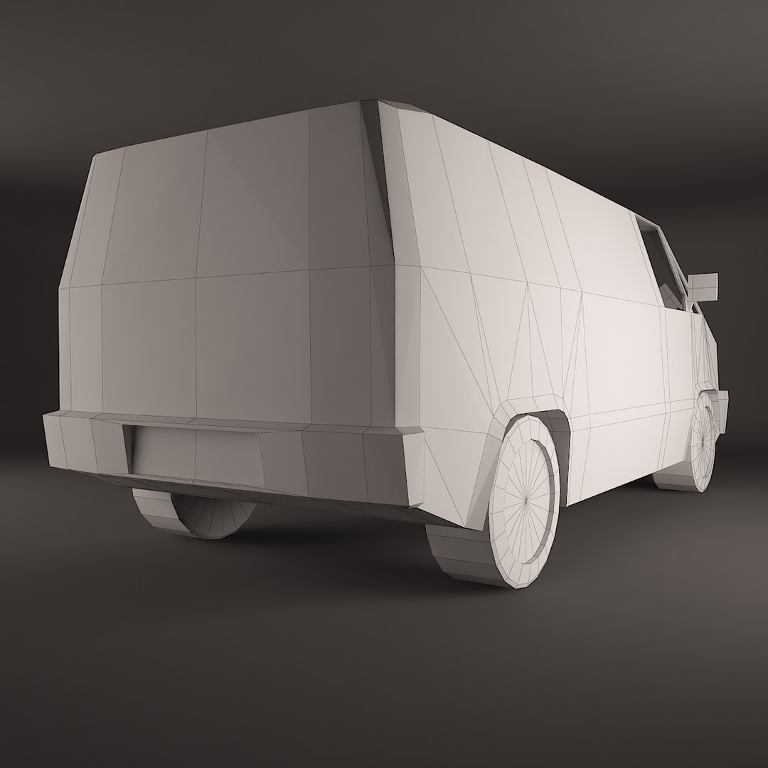 Simple Vehicle Van 3d Model
