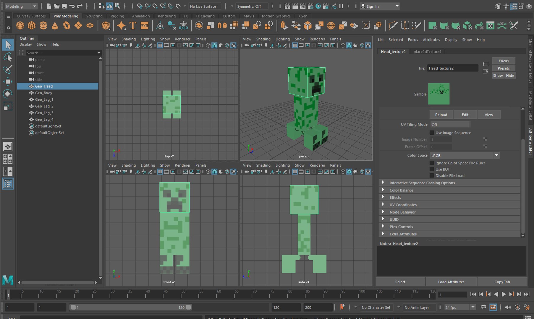 Creeper 3D Model - TurboSquid 1504434