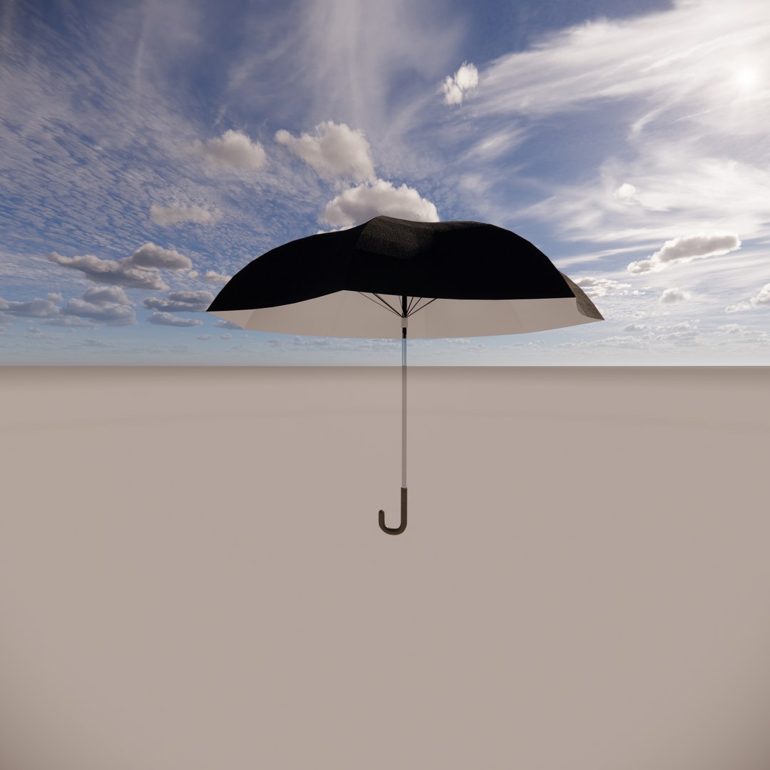 3D Model Low Poly Umbrella - TurboSquid 2052952