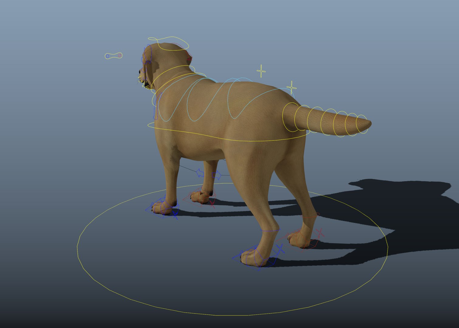 Dog rig animations 3D model - TurboSquid 1338033
