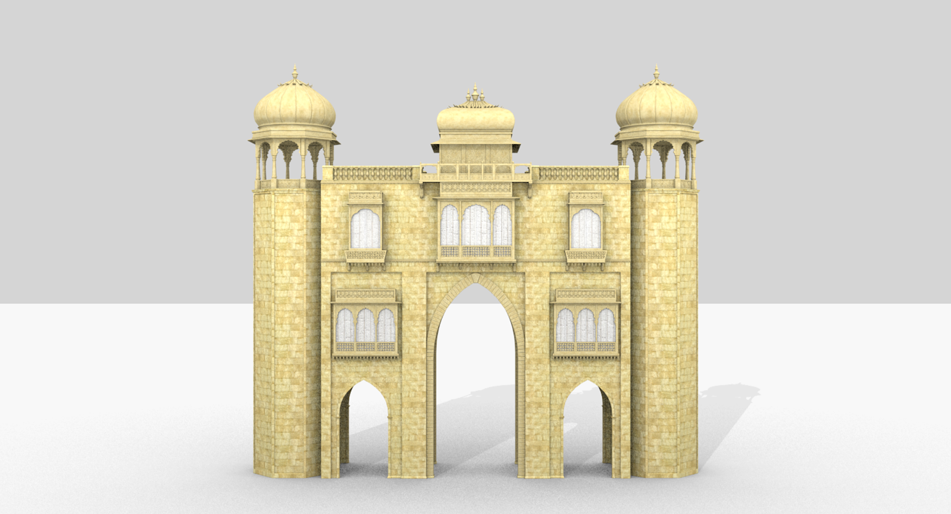 3D Ancient Gate - TurboSquid 1252305