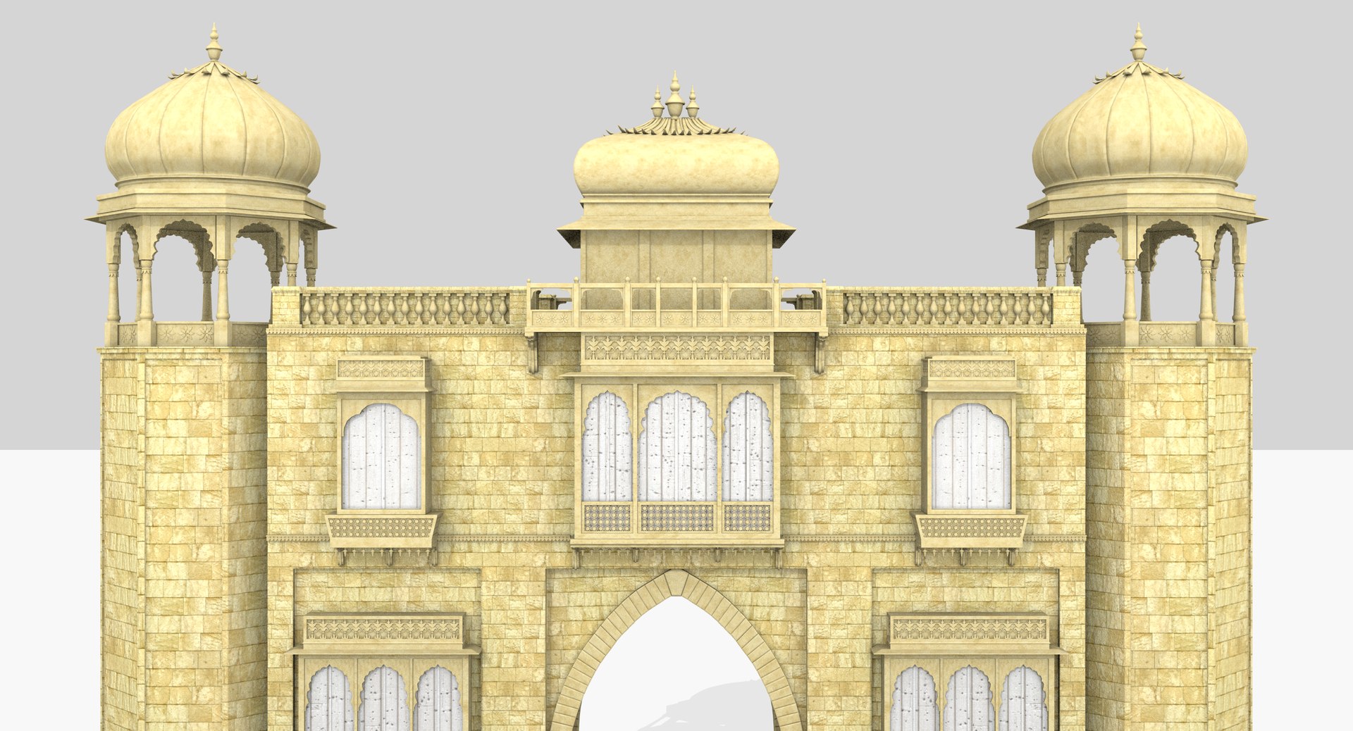 3D Ancient Gate - TurboSquid 1252305