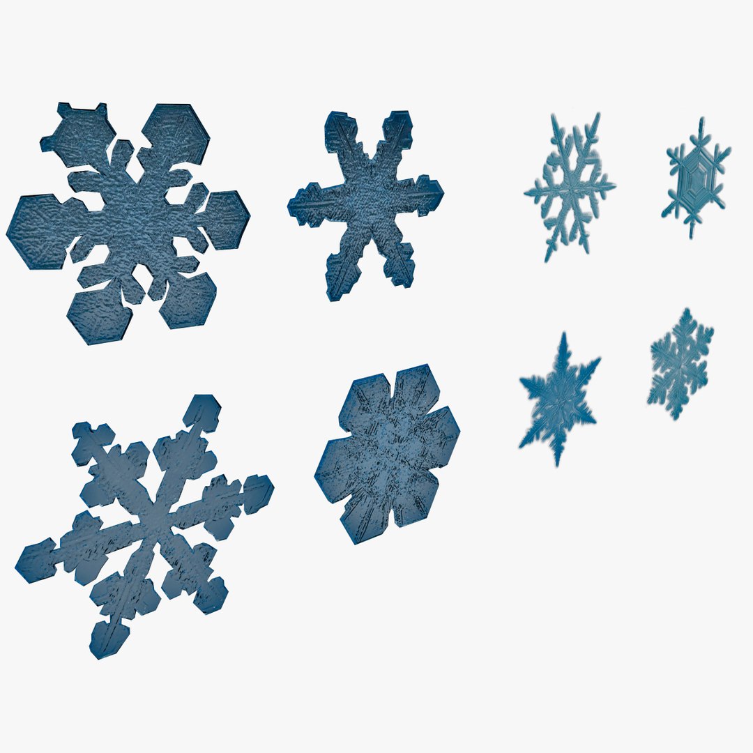 3d Model Snowflakes 3