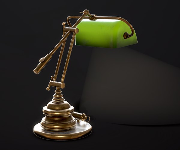 Low-poly table lamp 3D model - TurboSquid 1650604