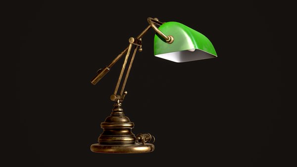 Low-poly table lamp 3D model - TurboSquid 1650604