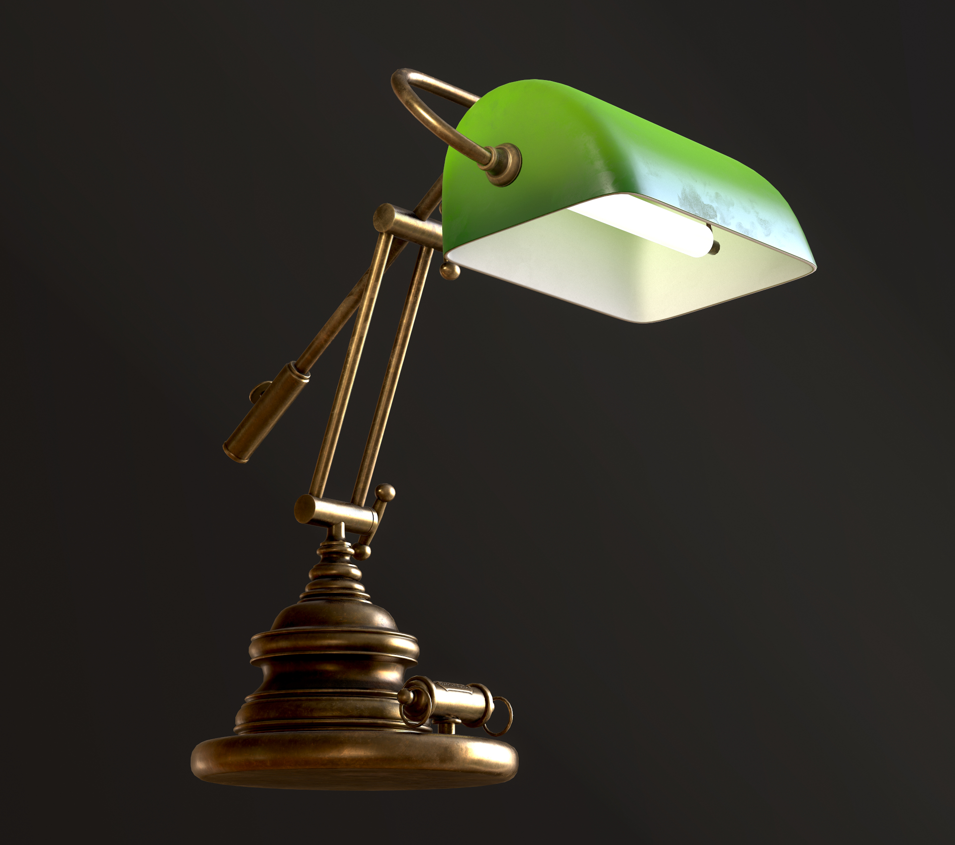 Low-poly table lamp 3D model - TurboSquid 1650604