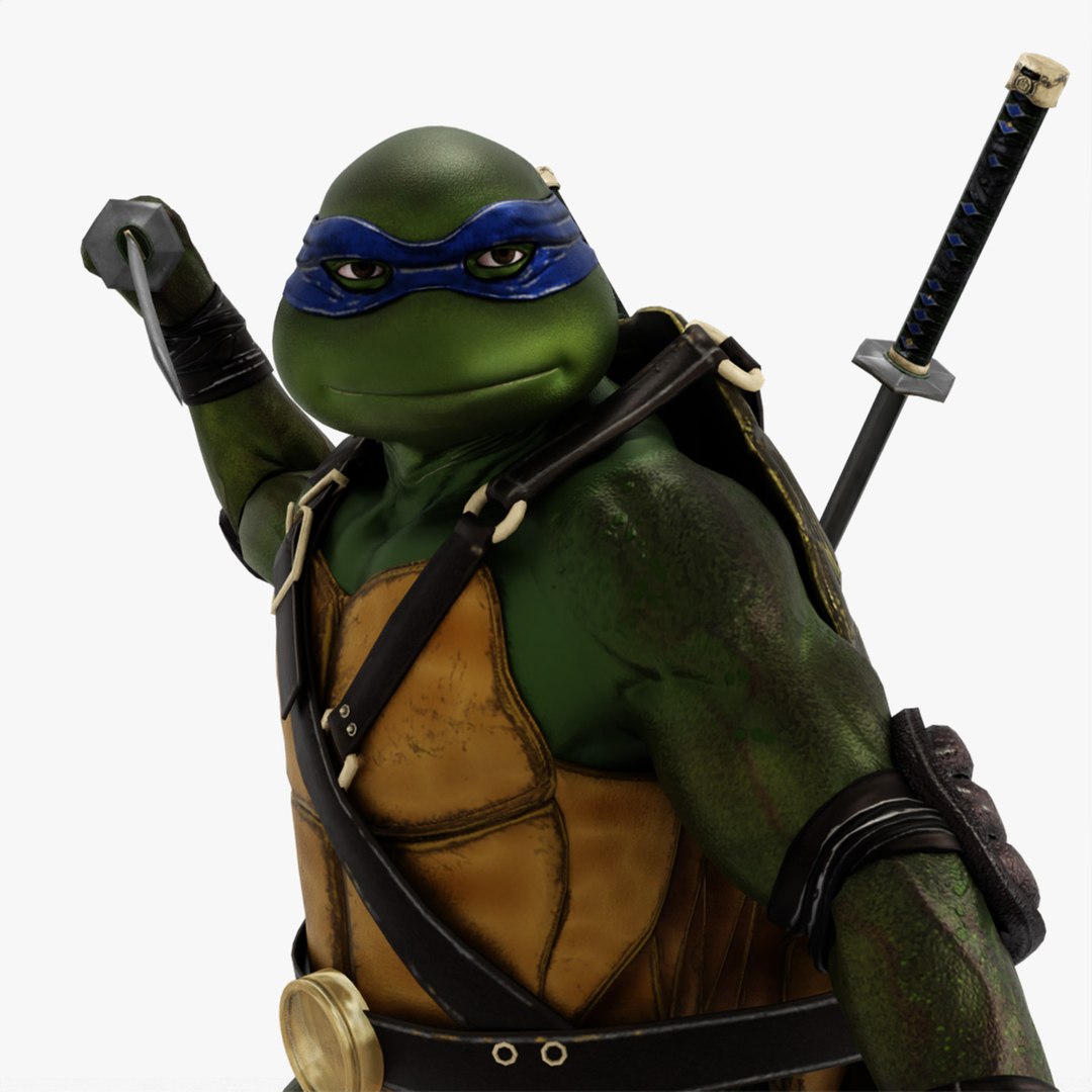 3D REALISTIC LEONARDO TMNT - TurboSquid 2085298
