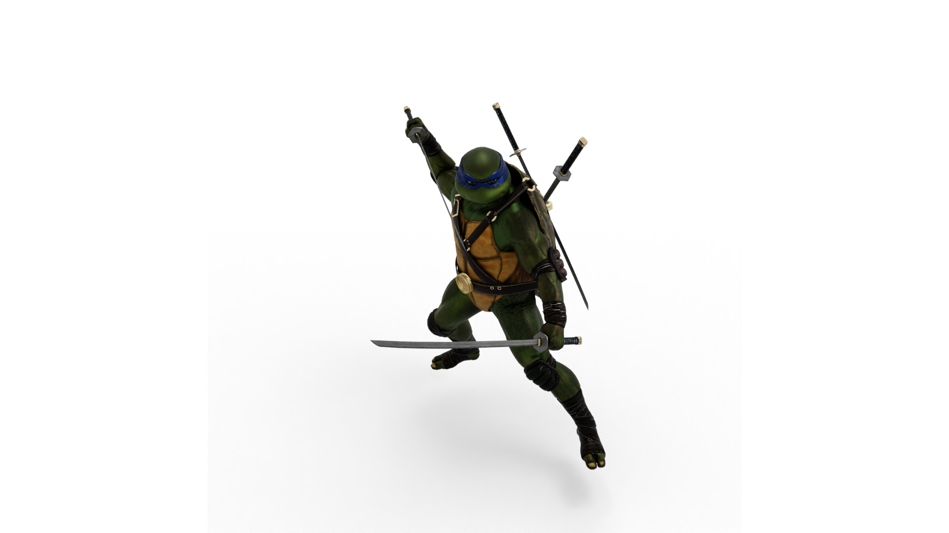 3D REALISTIC LEONARDO TMNT - TurboSquid 2085298
