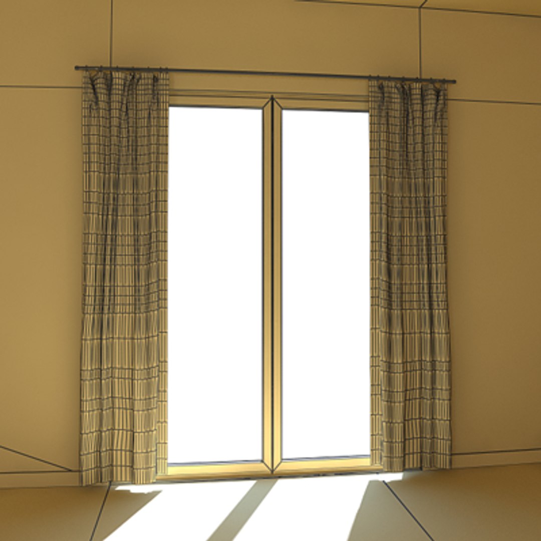 3ds Max Windows Curtain