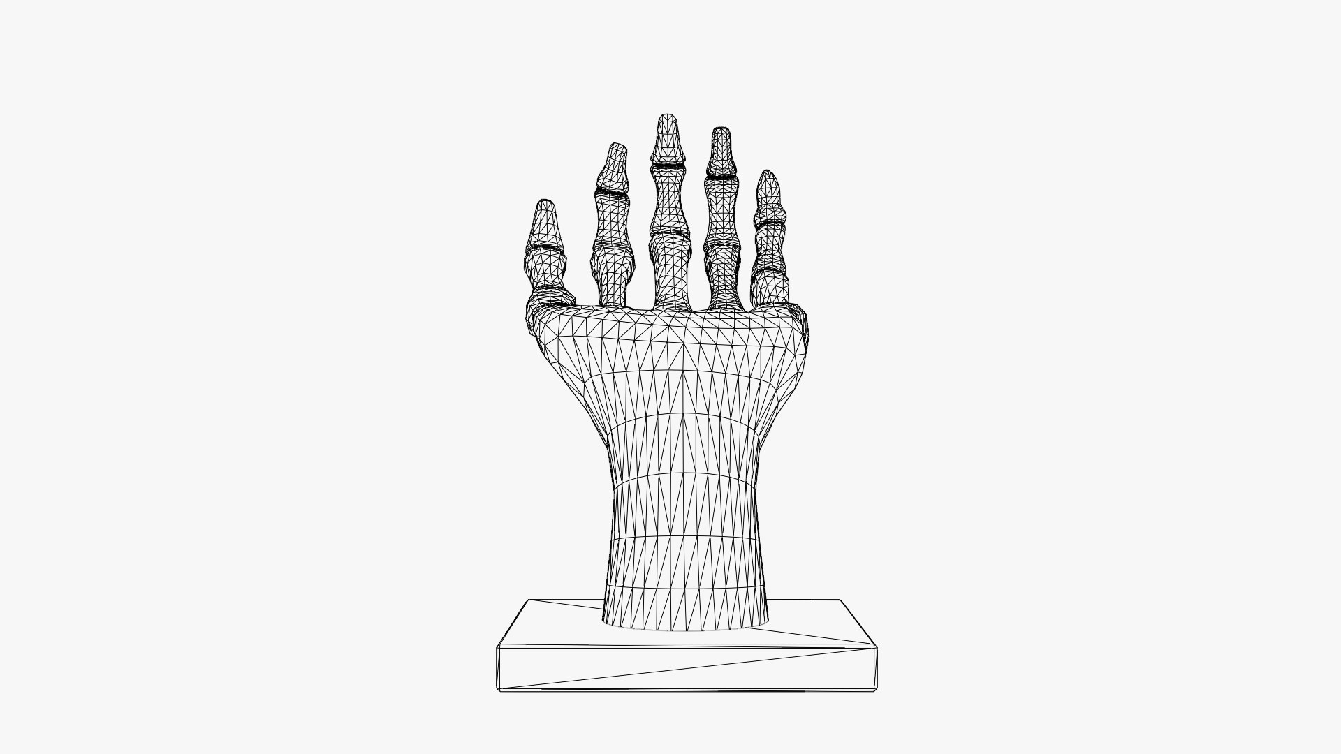 Human Hand Skeleton 3D Model - TurboSquid 2296606