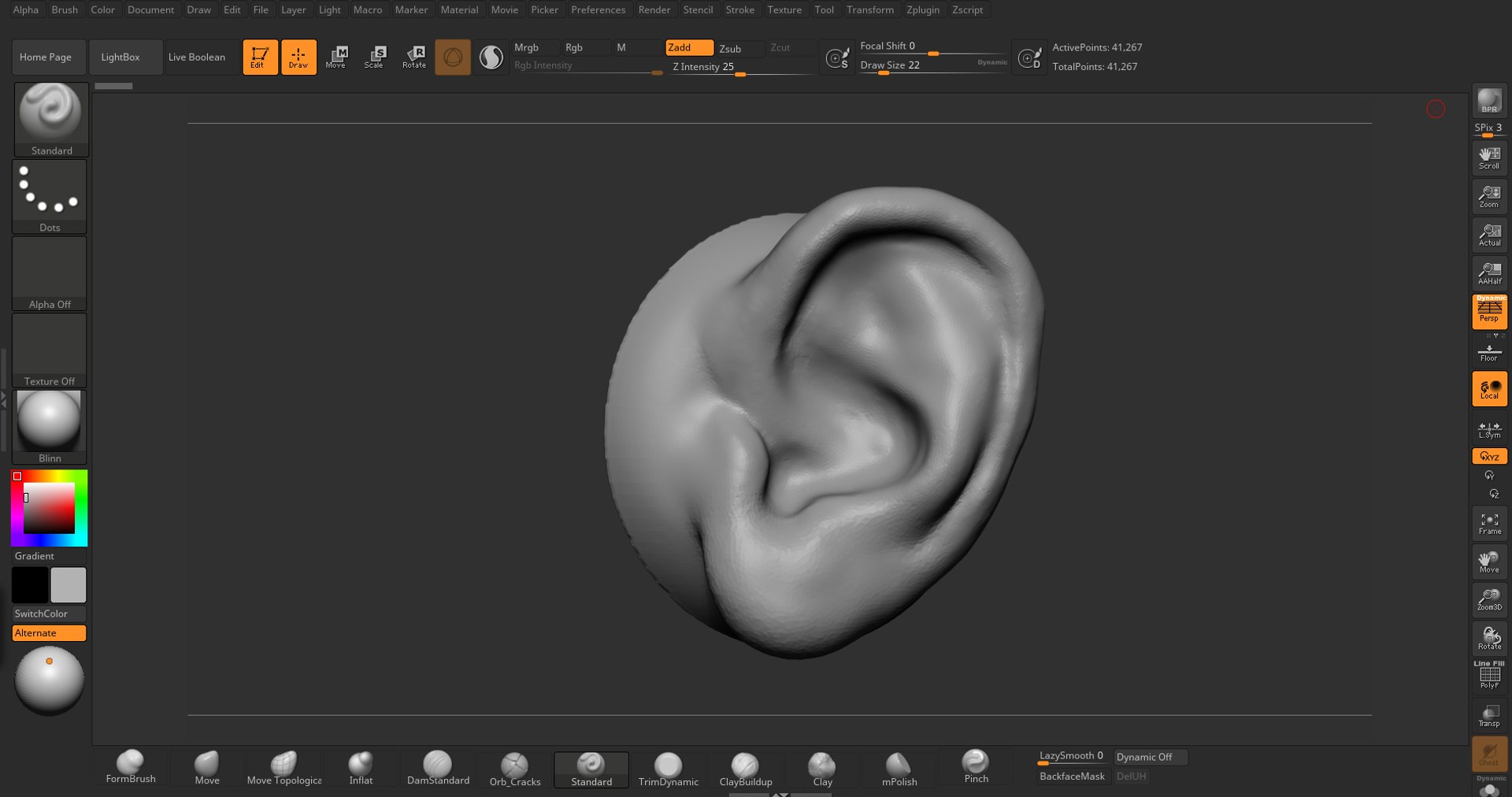 Ear ztl zbrush 3D - TurboSquid 1314252
