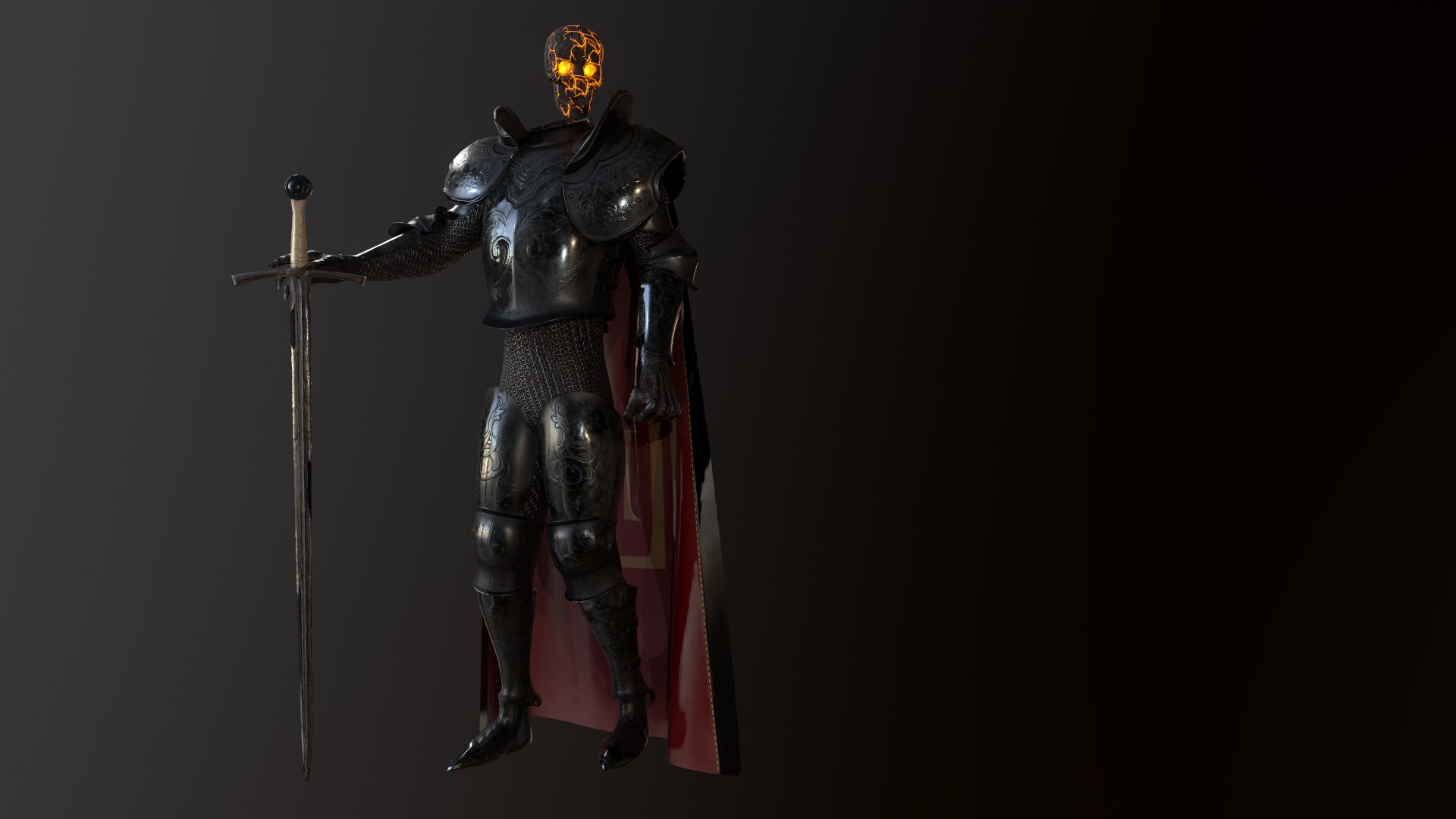 Fire Skeleton 3D Model - TurboSquid 1869662