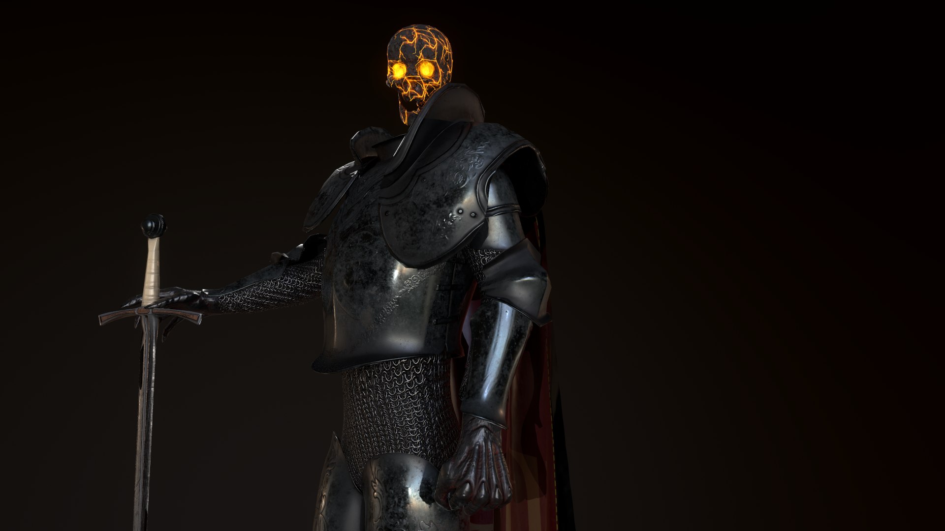 Fire Skeleton 3D Model - TurboSquid 1869662