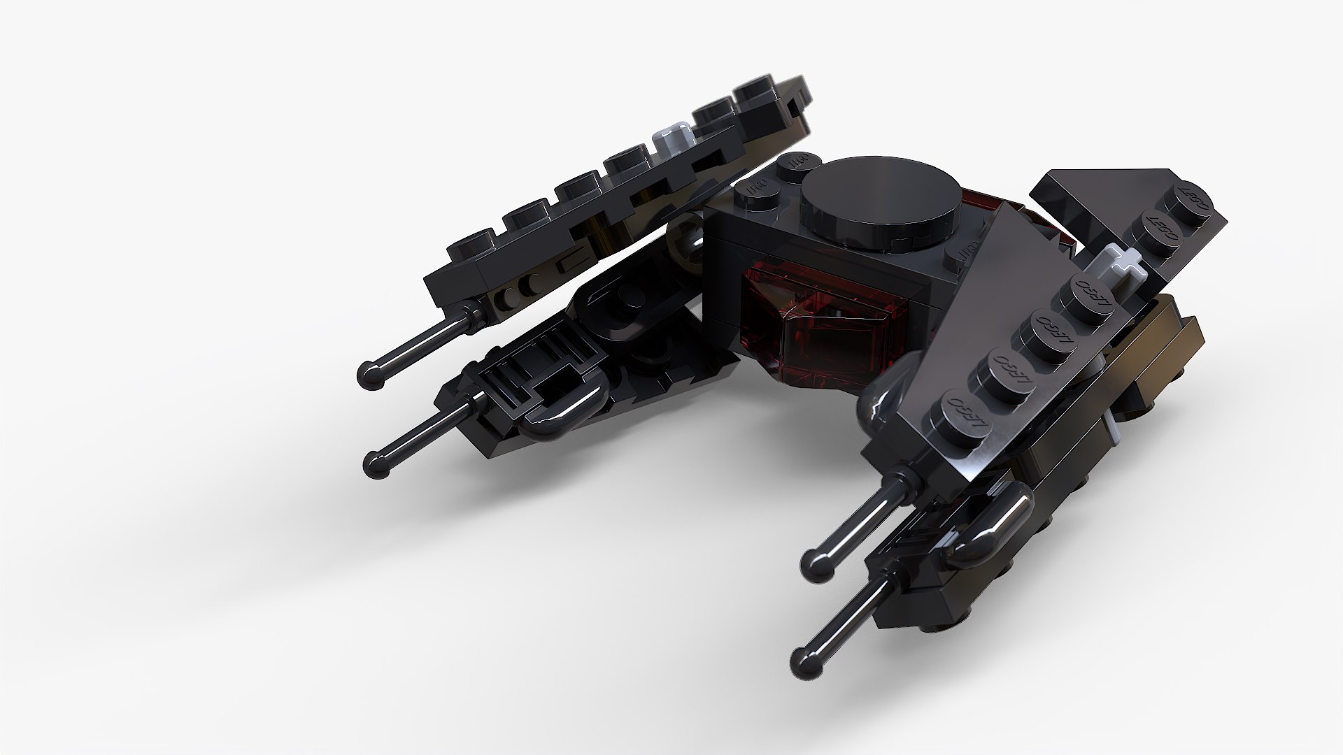 Lego Kylo Ren Tie Silencer 3D Model - TurboSquid 1776602