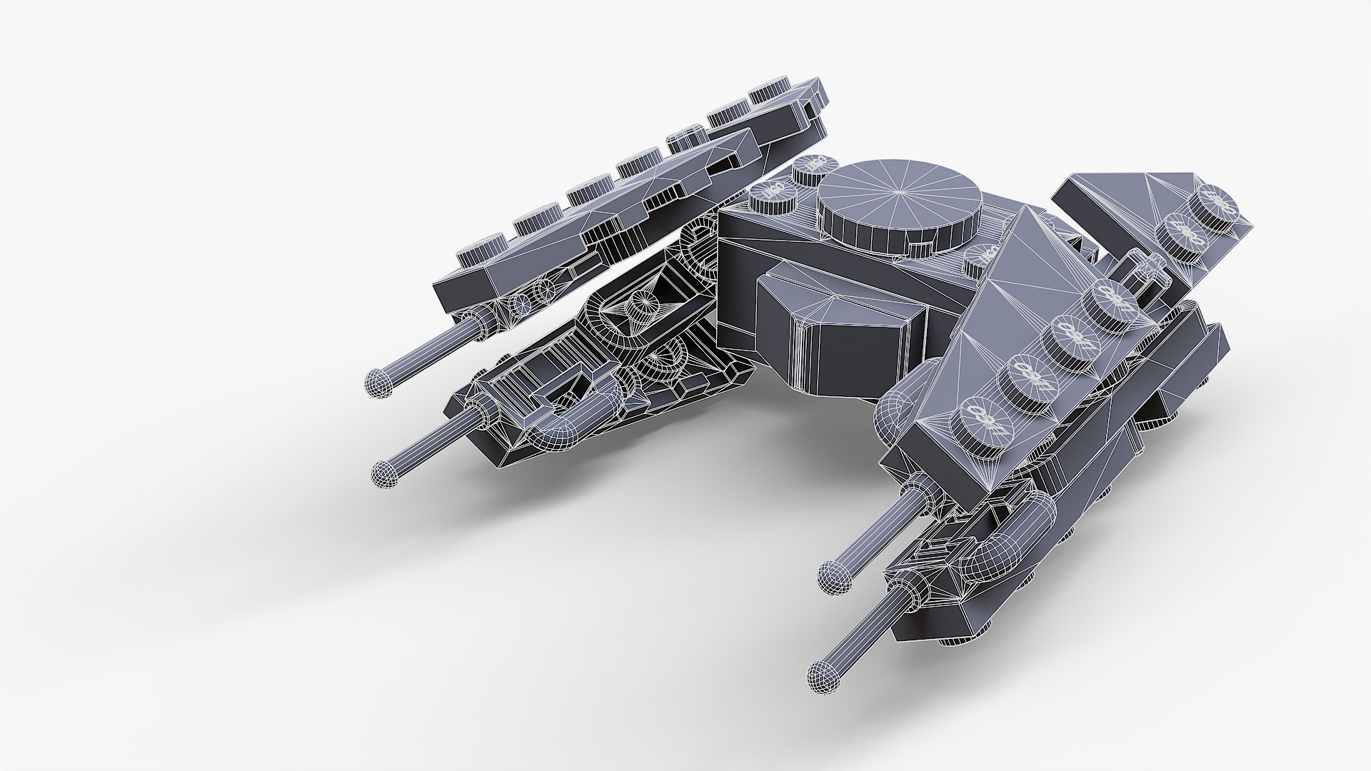 Lego Kylo Ren Tie Silencer 3D Model - TurboSquid 1776602