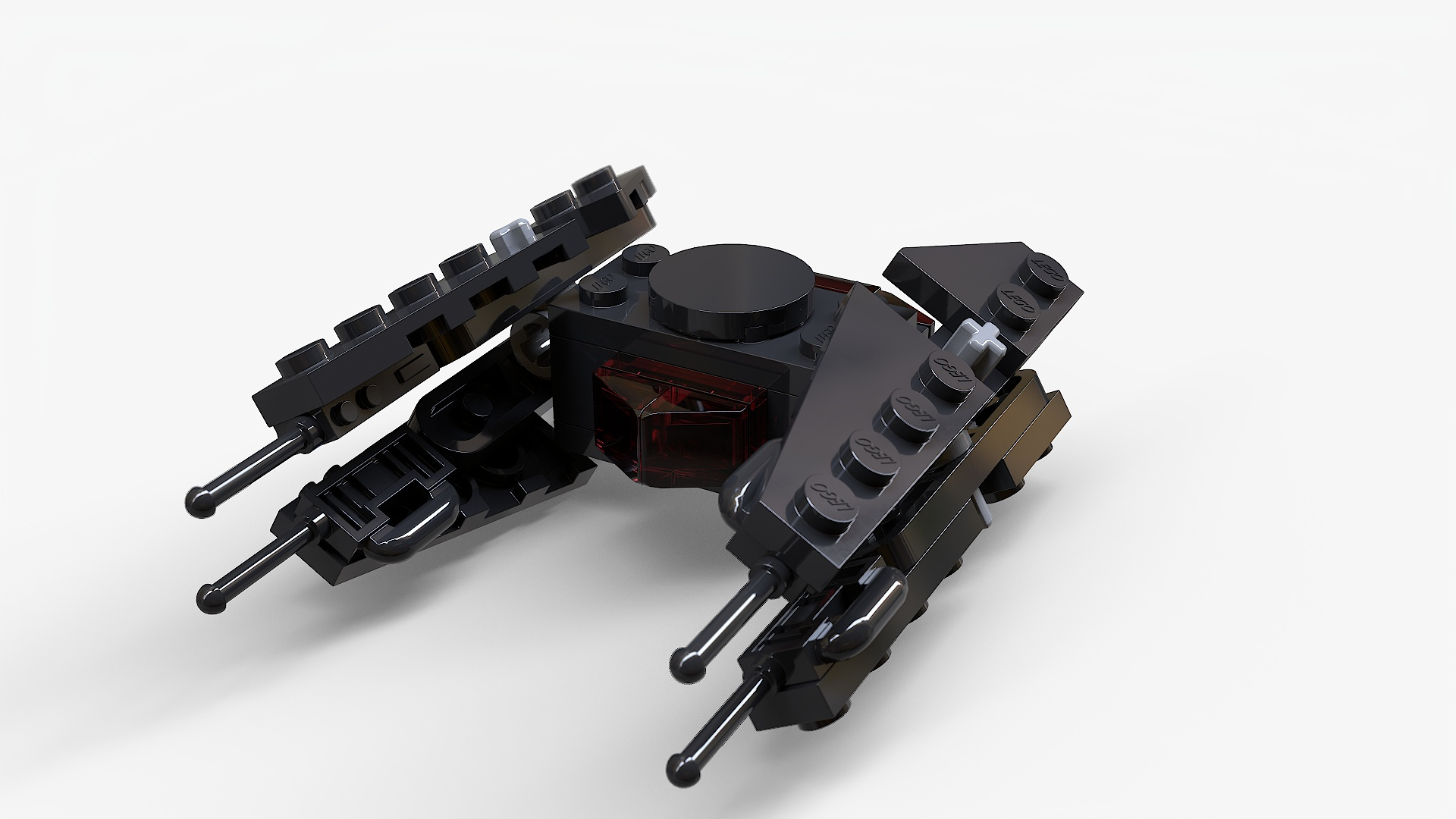 Lego Kylo Ren Tie Silencer 3D Model - TurboSquid 1776602