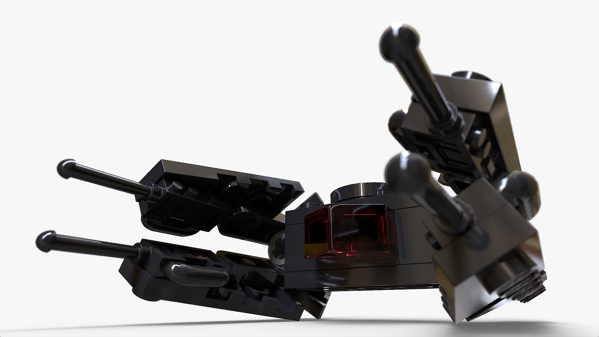 Lego Kylo Ren Tie Silencer 3D Model - TurboSquid 1776602