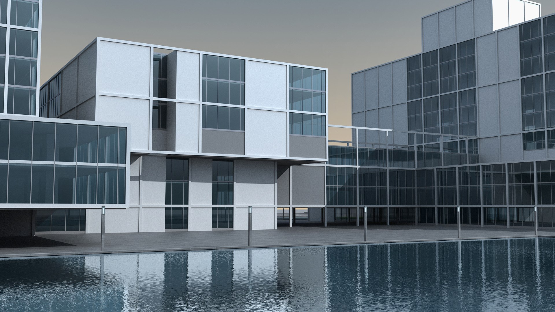 Modern Building 138 Scene 3D model - TurboSquid 1729339