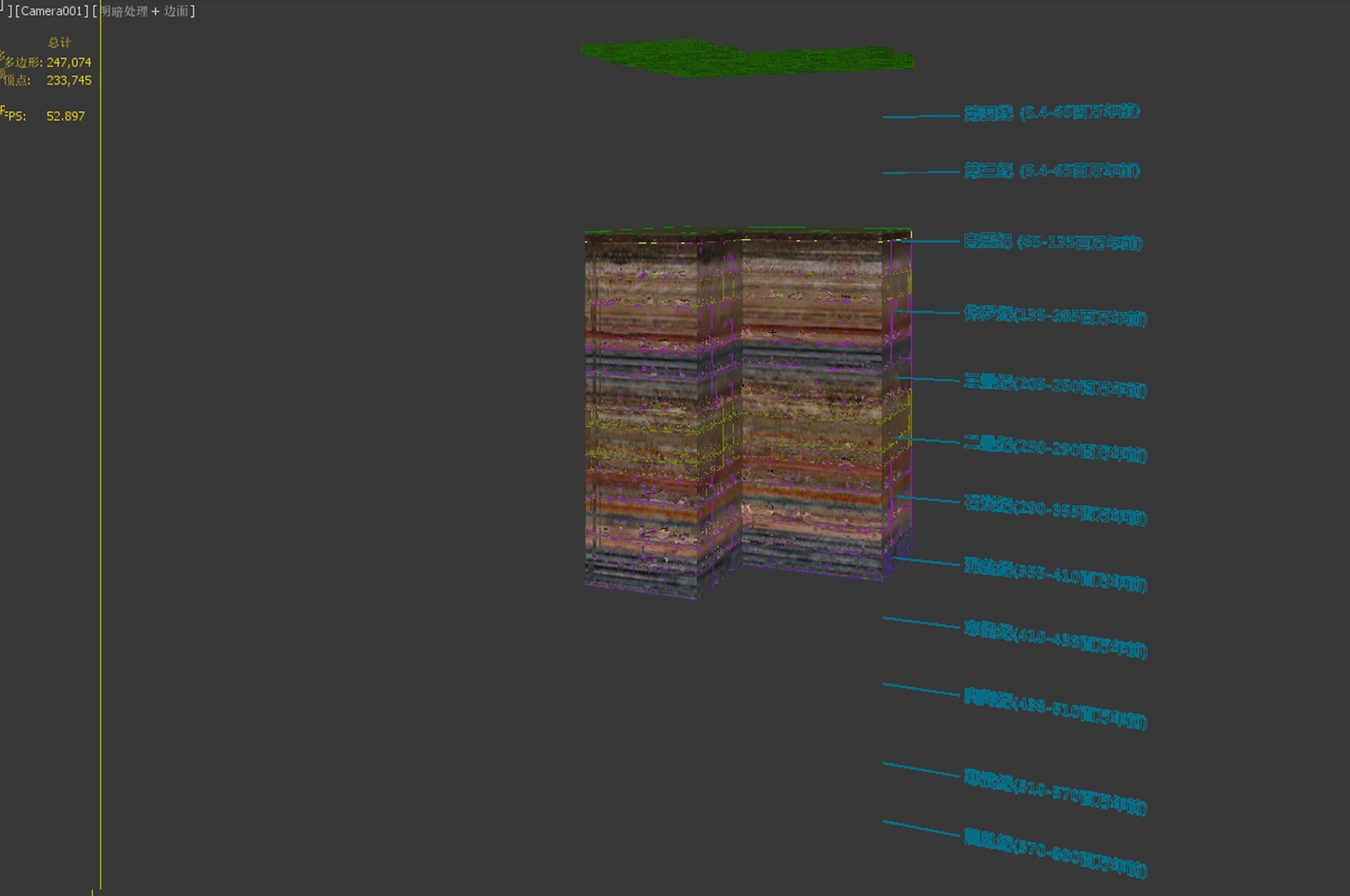 3D Geological Profile - TurboSquid 2238363