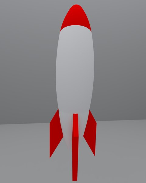 Rocket print 3D model - TurboSquid 1675142