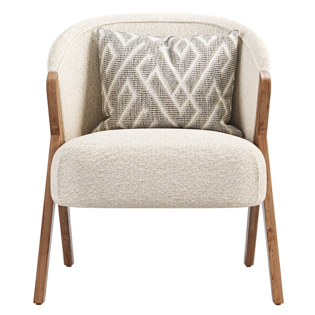 3D ZARA HOME UPHOLSTERED BOUCLE ARMCHAIR - TurboSquid 2171053