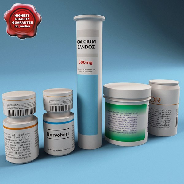 3d medicines boxes modelled model