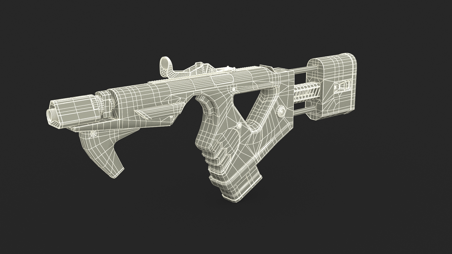 Sci-Fi SMG Yellow 3D Model - TurboSquid 2112411
