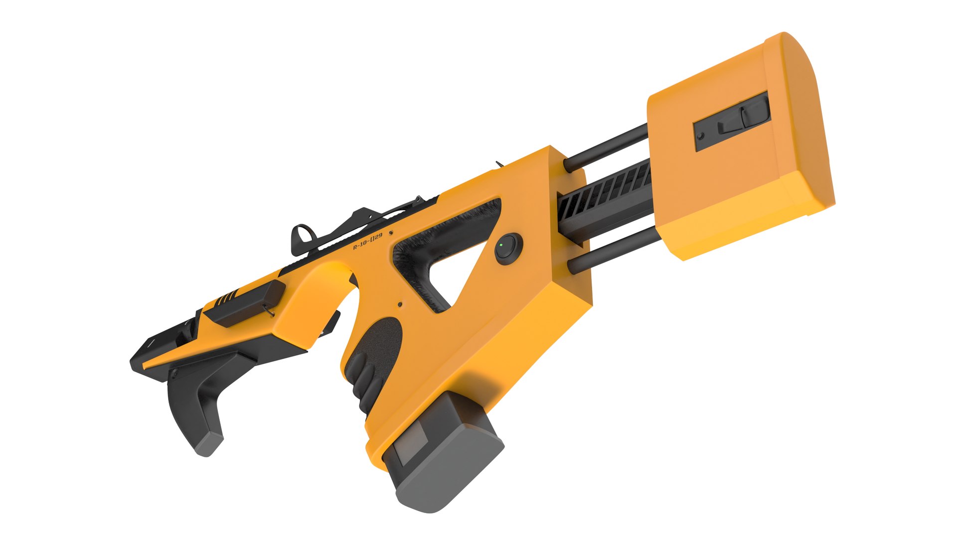 Sci-Fi SMG Yellow 3D Model - TurboSquid 2112411