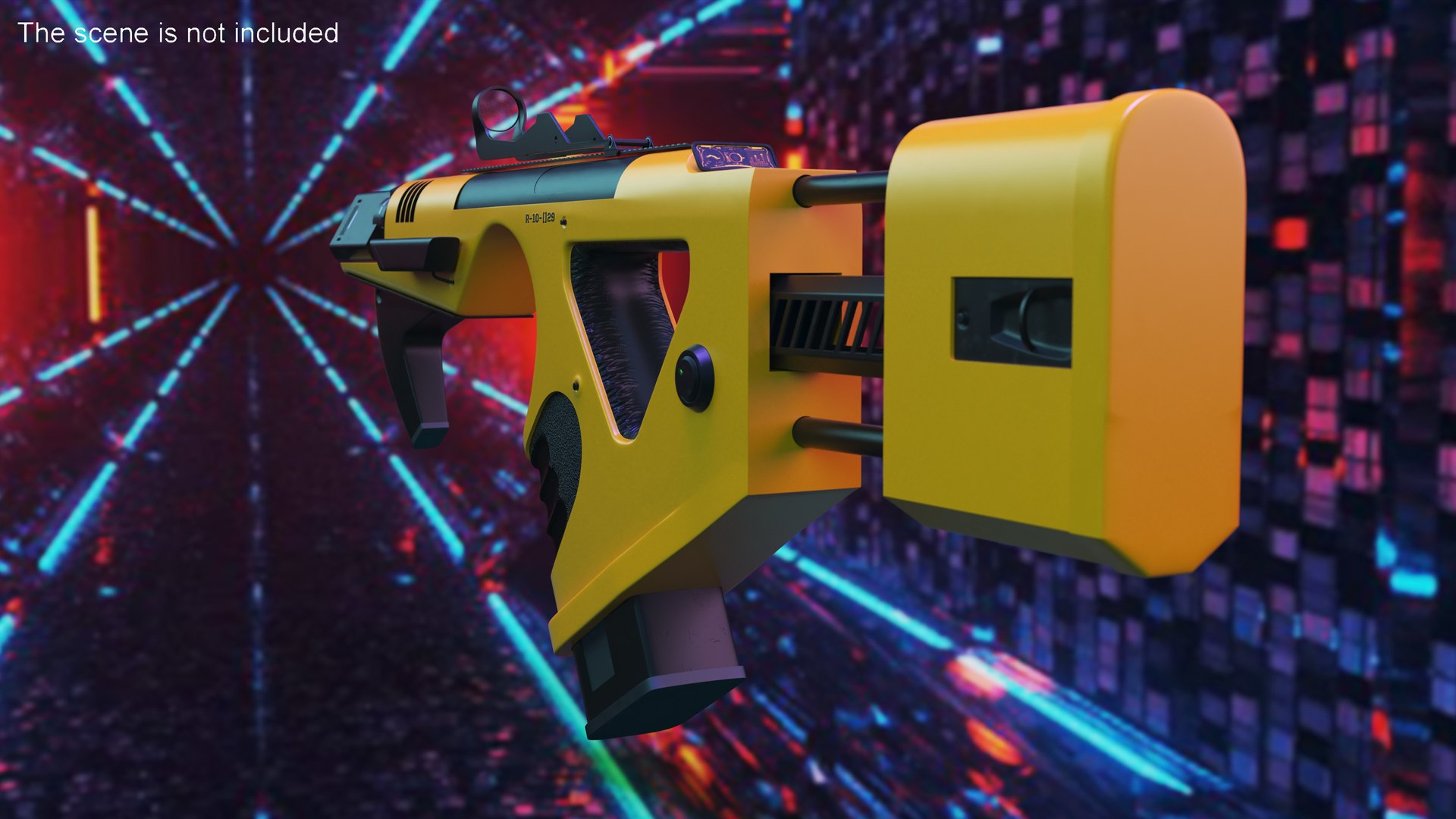 Sci-Fi SMG Yellow 3D Model - TurboSquid 2112411