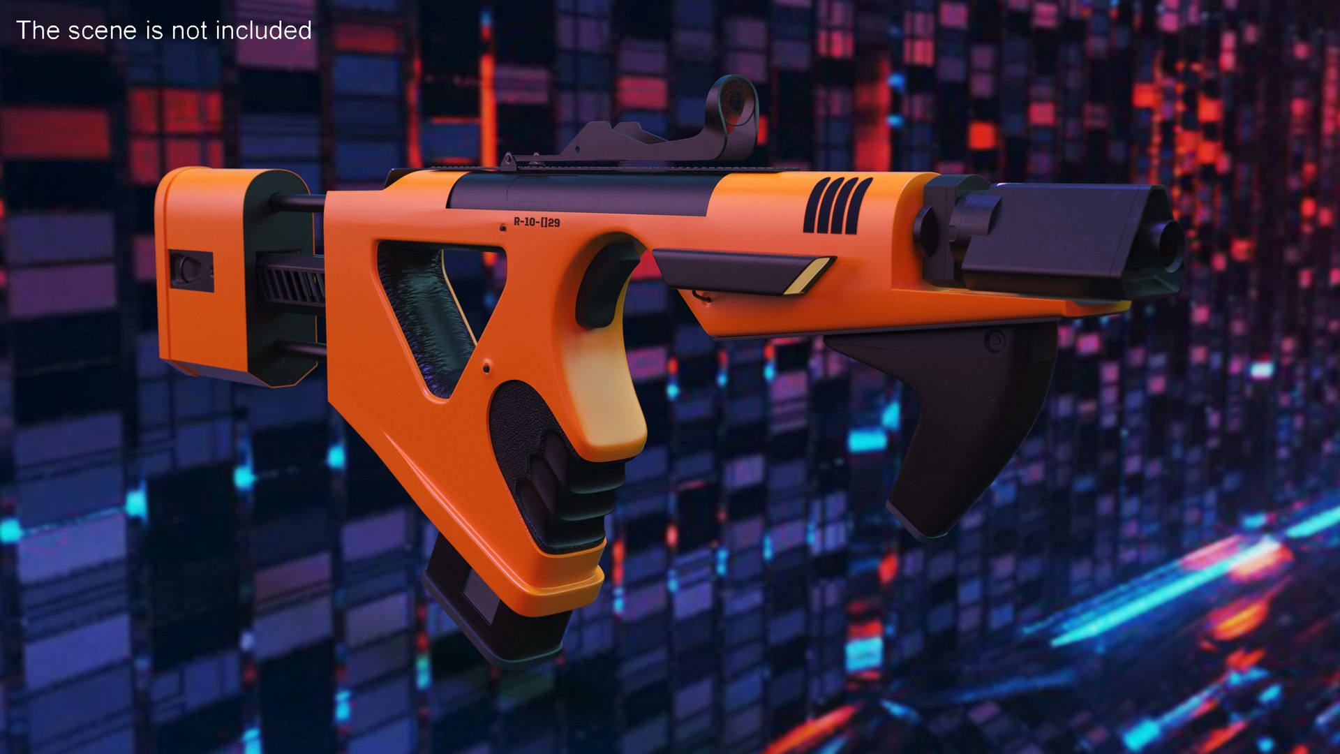 Sci-Fi SMG Yellow 3D Model - TurboSquid 2112411
