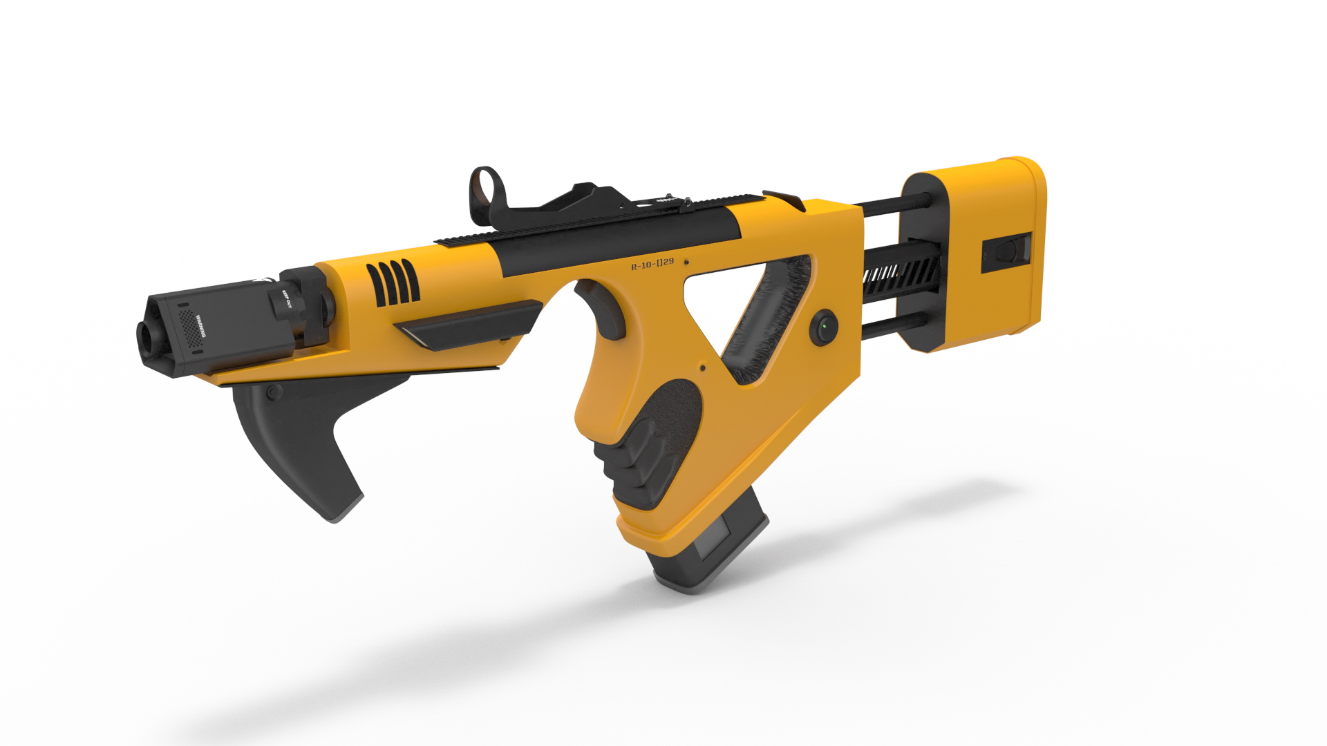 Sci-Fi SMG Yellow 3D Model - TurboSquid 2112411