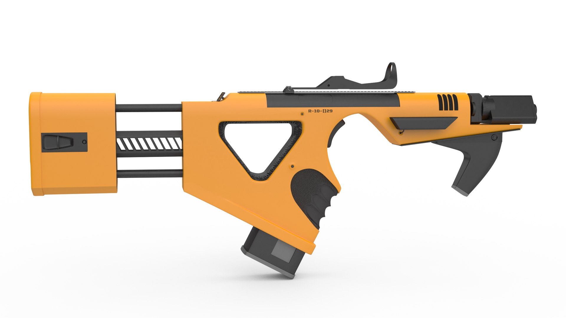 Sci-Fi SMG Yellow 3D Model - TurboSquid 2112411