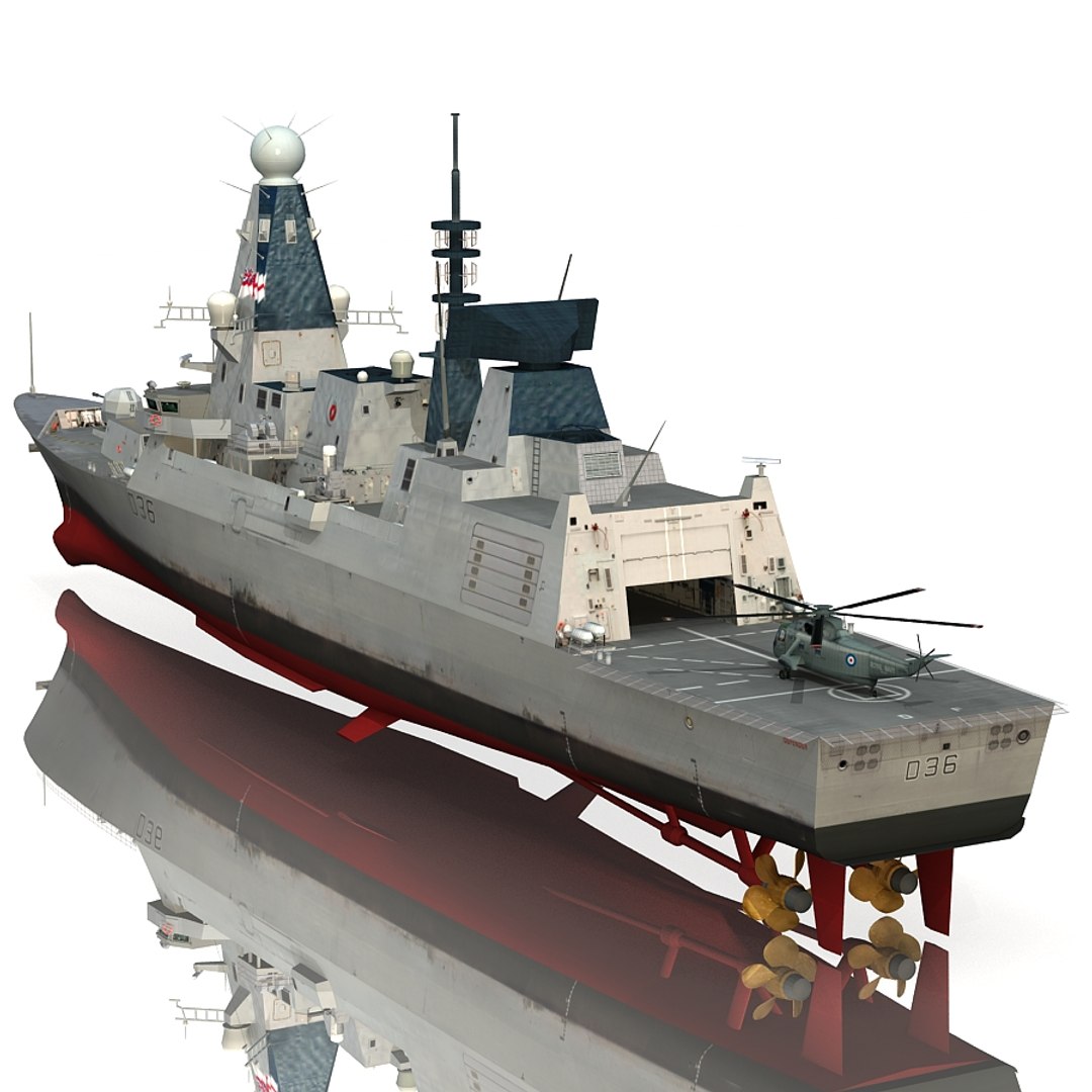 3ds Max Hms Defender D36 Type 45
