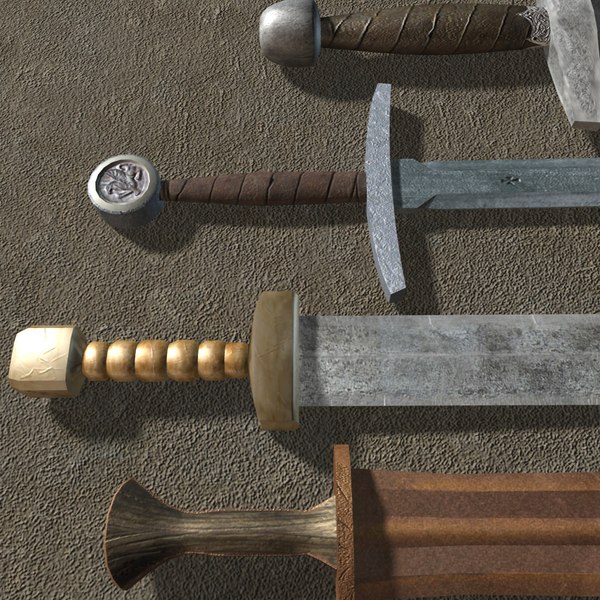 set swords 3d model