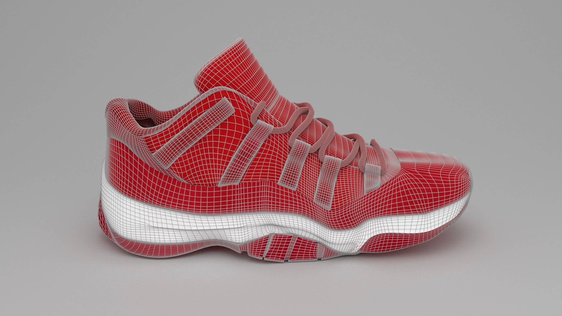 3d Air Jordan 11 Shoe Model