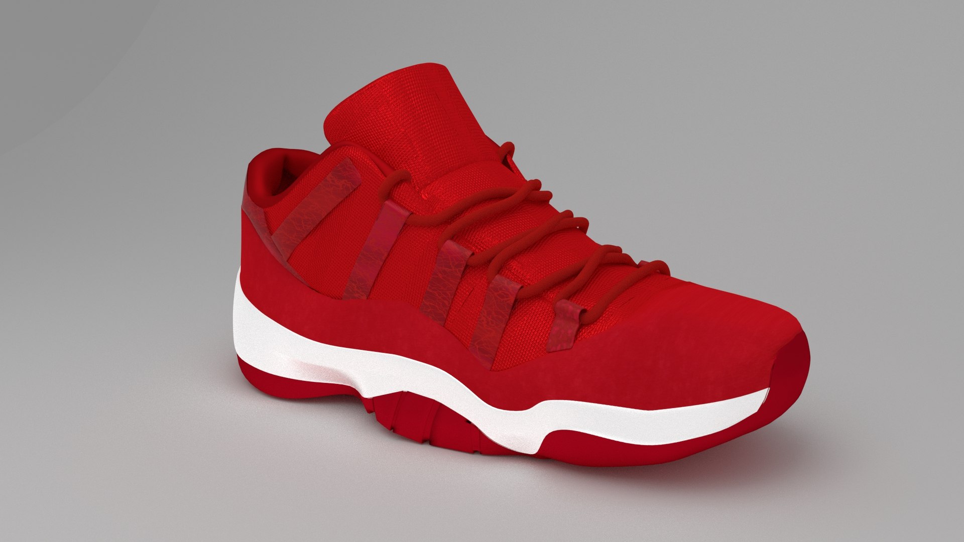 3d Air Jordan 11 Shoe Model