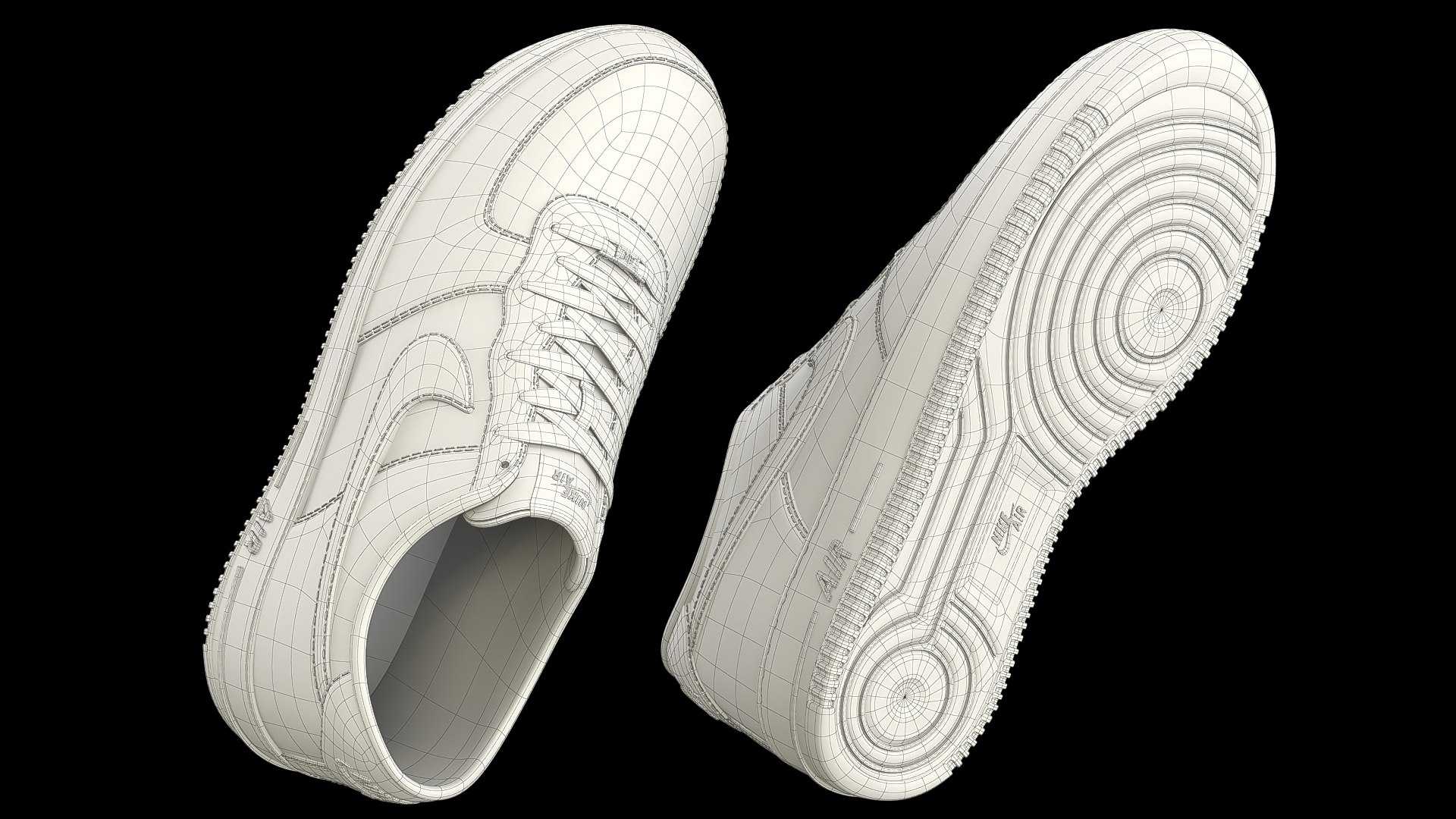NikeAF1 Sneakers 3D Model - TurboSquid 1743031