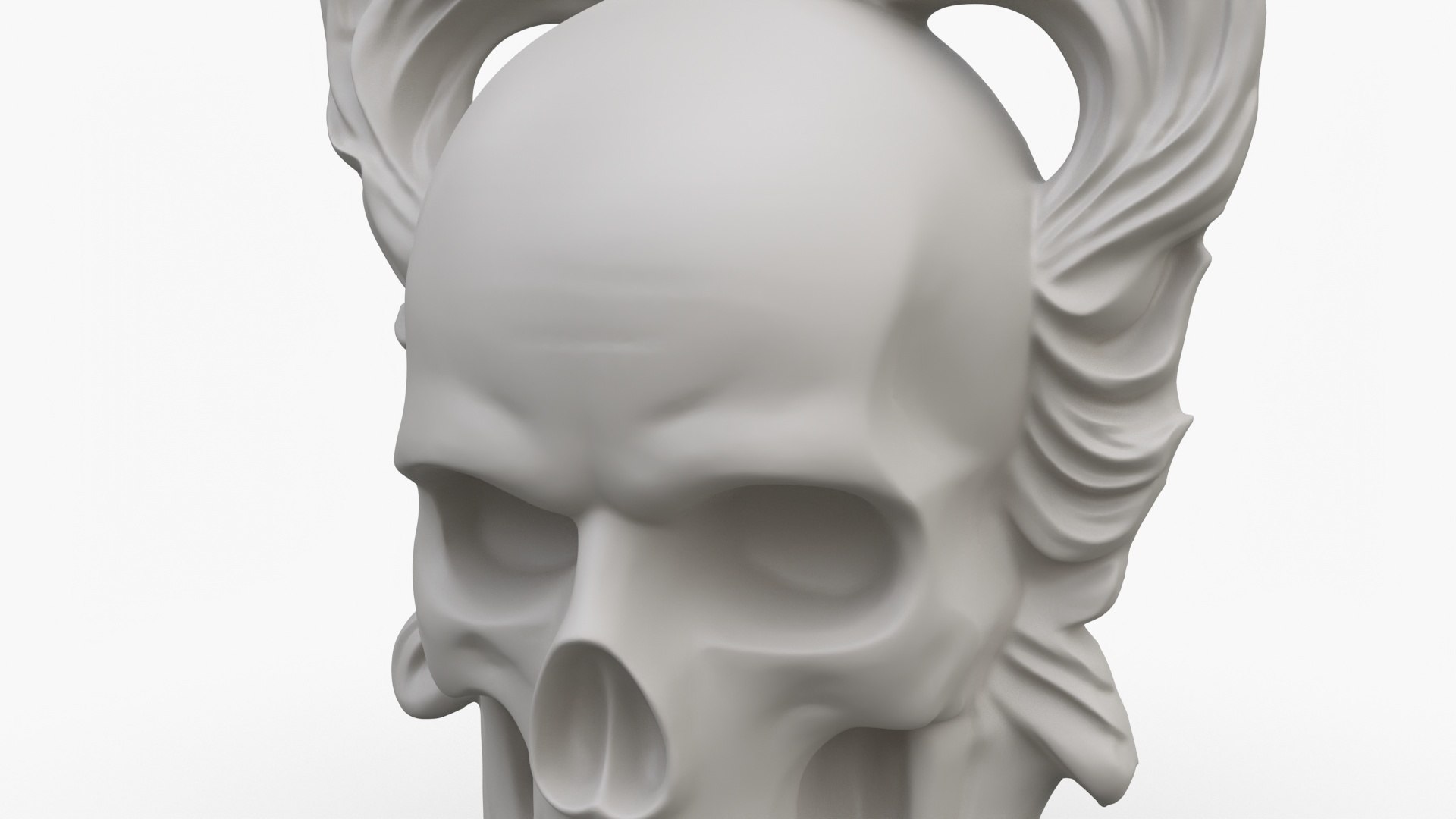 3D Skull Relief 22 Model - TurboSquid 2281911