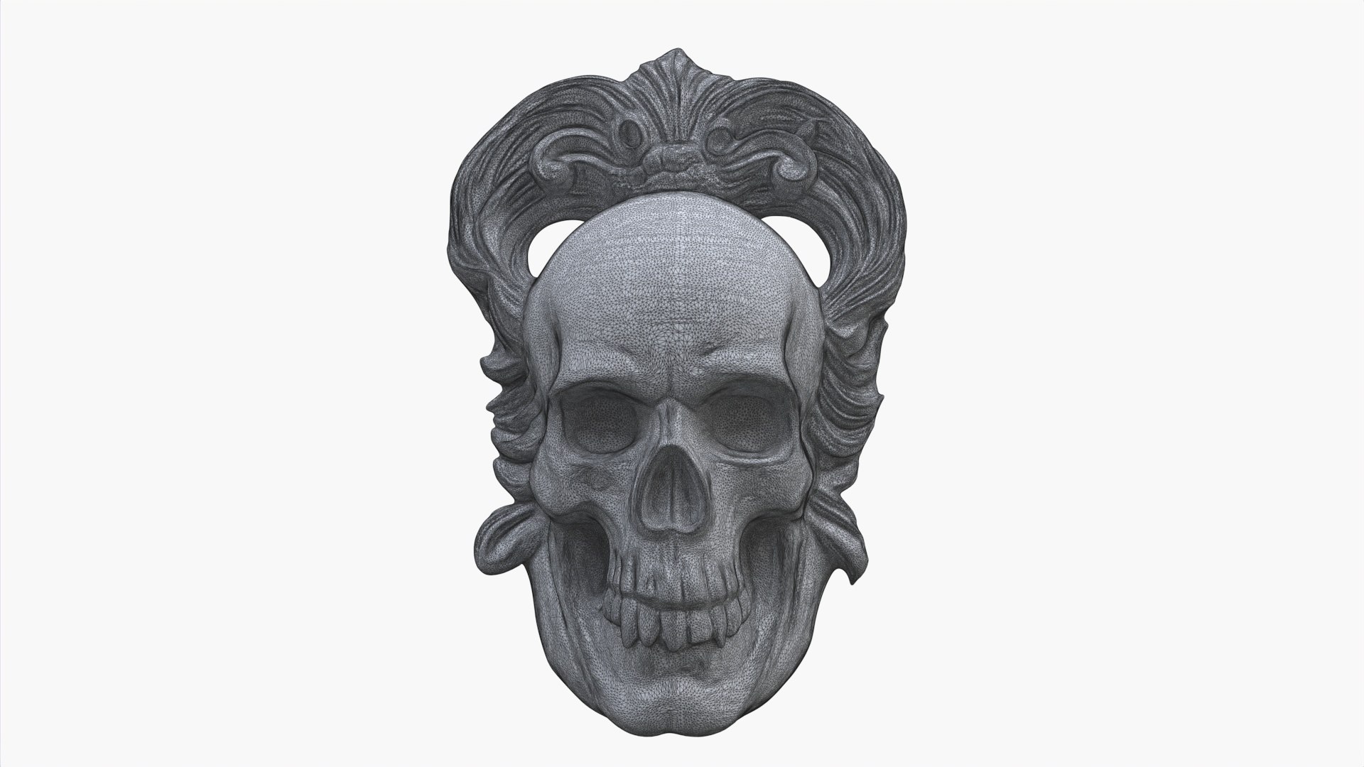 3D Skull Relief 22 Model - TurboSquid 2281911