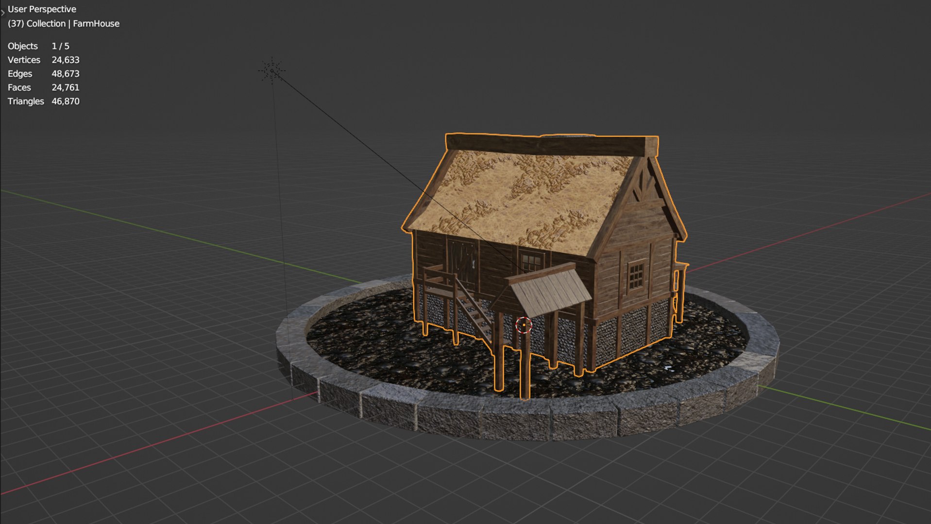 Detailed Medieval House Made In Blender 3D - TurboSquid 1942630