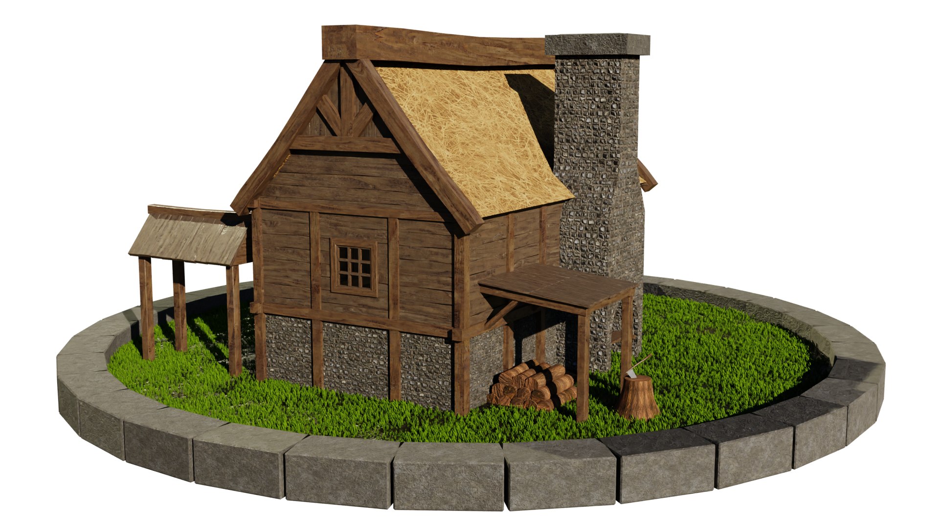 Detailed Medieval House Made In Blender 3D - TurboSquid 1942630