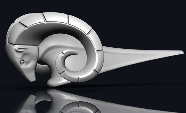 3D Dodge RAM logo on the hood - TurboSquid 1983685