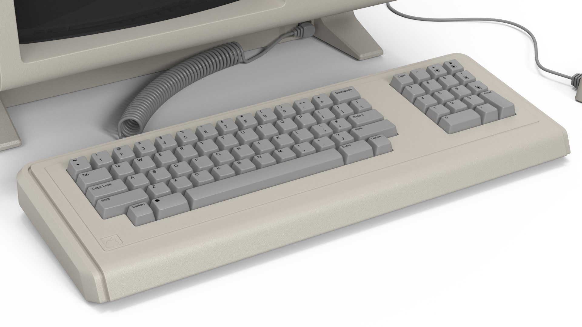 Vintage Apple Personal Computer Lisa With Keyboard And Mouse Model ...