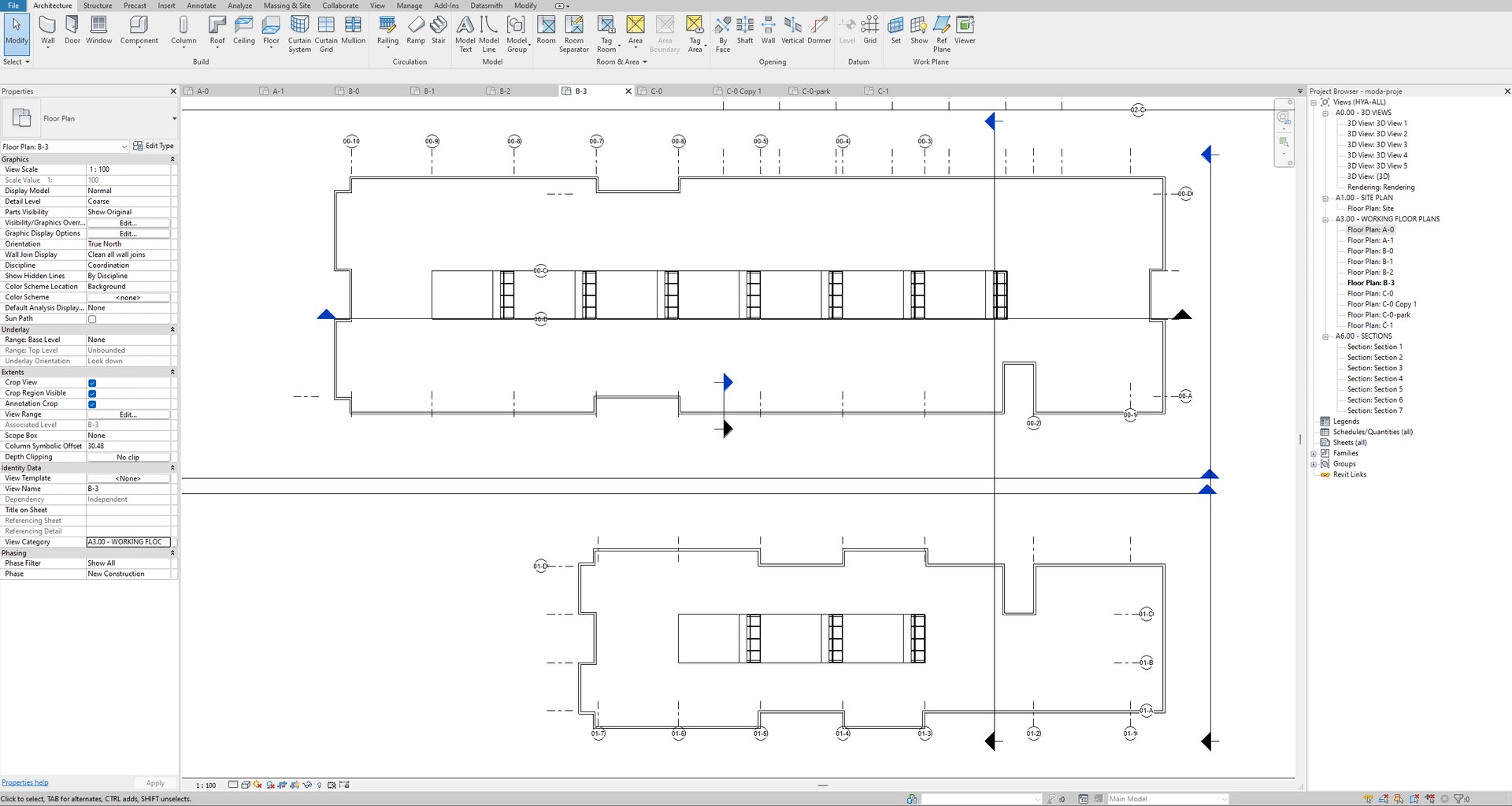 High School Building Revit Project 3D - TurboSquid 2083913
