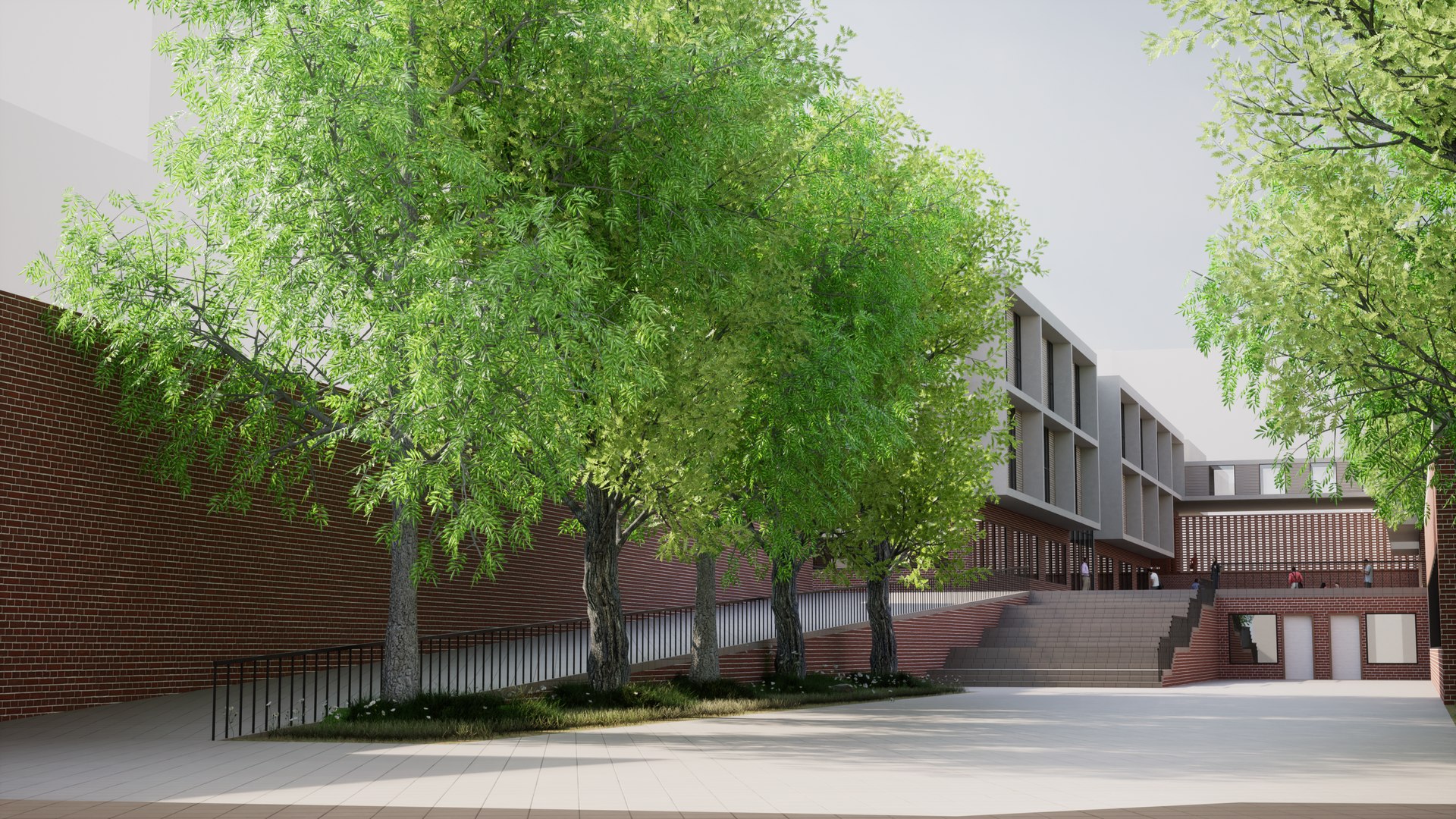 High School Building Revit Project 3D - TurboSquid 2083913