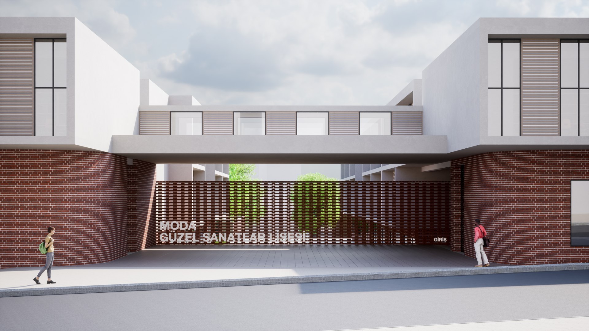 High School Building Revit Project 3D - TurboSquid 2083913