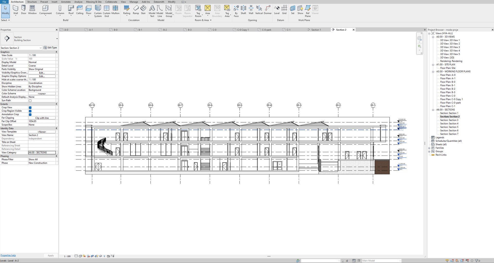 High School Building Revit Project 3D model 3D - TurboSquid 2083913