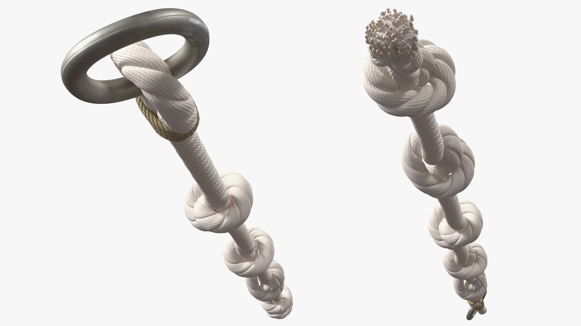 3D Model Knotted Climbing Rope - TurboSquid 1672938